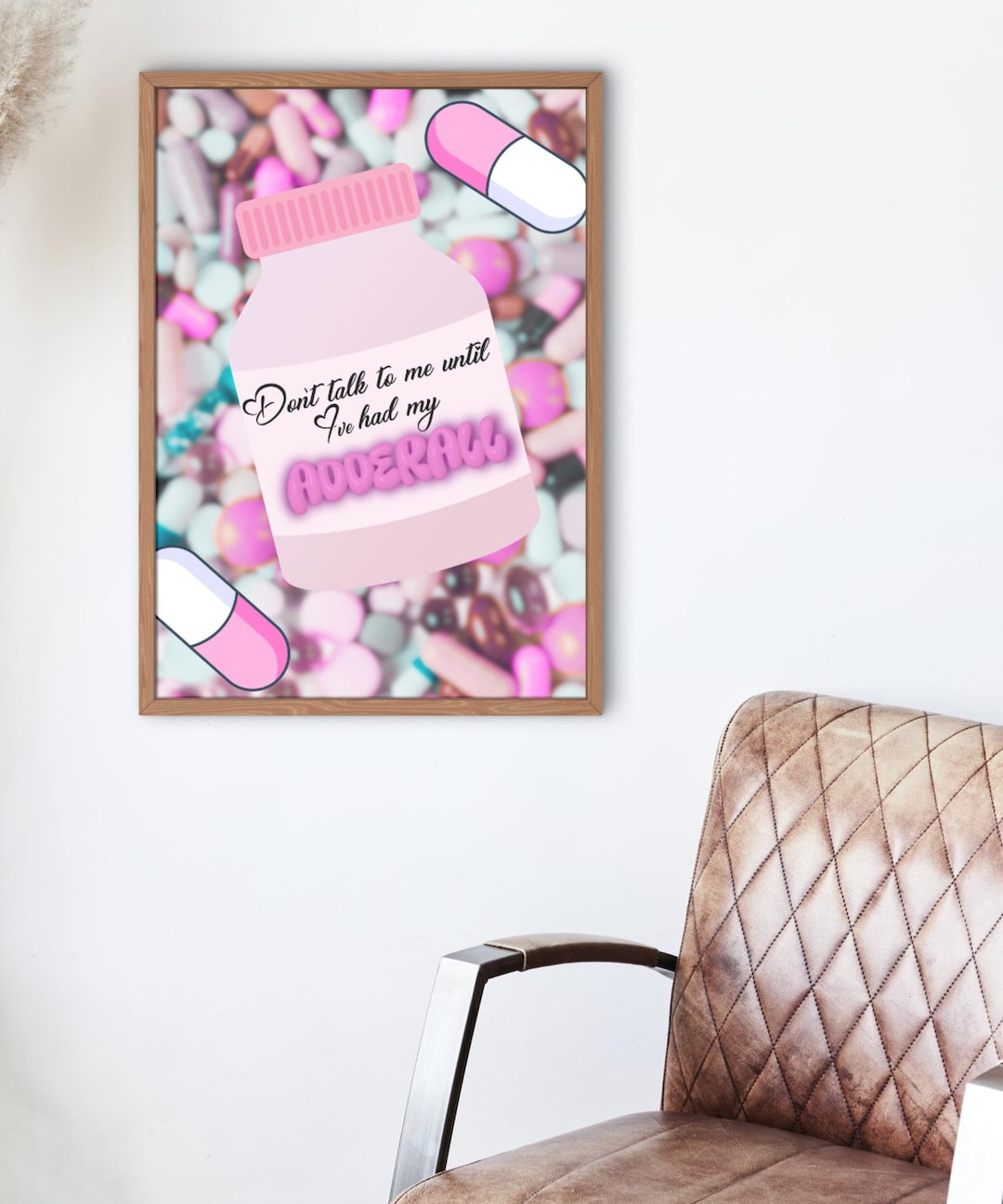 Funky ADHD Adderall Art Print: Home Office Decor (digital Download) - Etsy