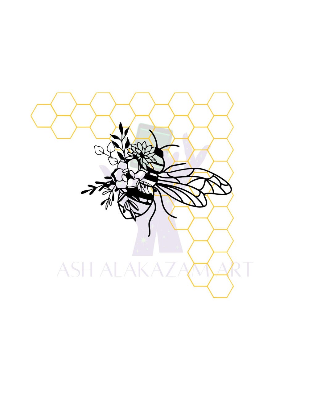 Bee SVG & PNG Instant Download - Digital Bee Clipart for DIY Projects ...
