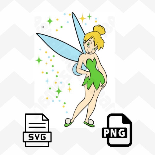 Enchanting Tinkerbell SVG and PNG - Digital Download for Home Projects ...