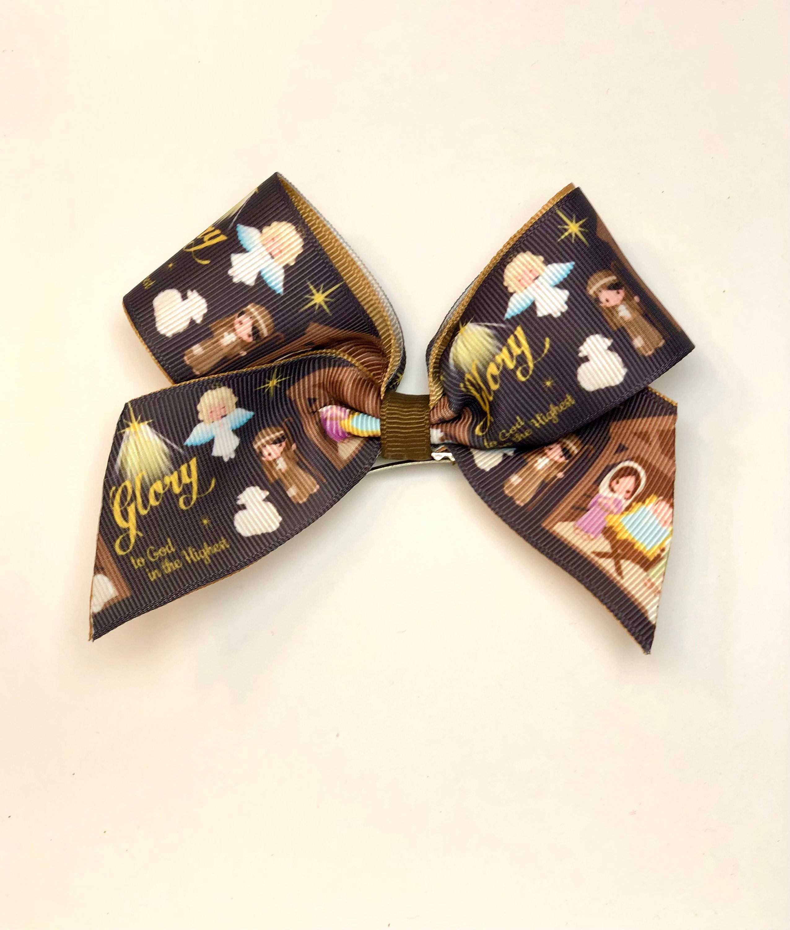 Stand up Christmas Bow JESUS in the Manger - Etsy