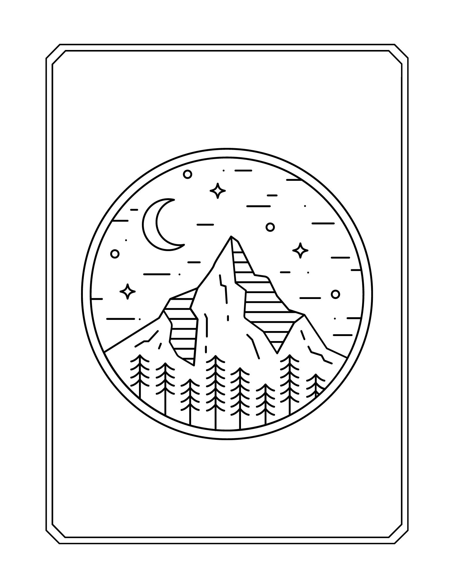 28 Boho Landscape Coloring Pages for Teensand Adults:28 Pages ...
