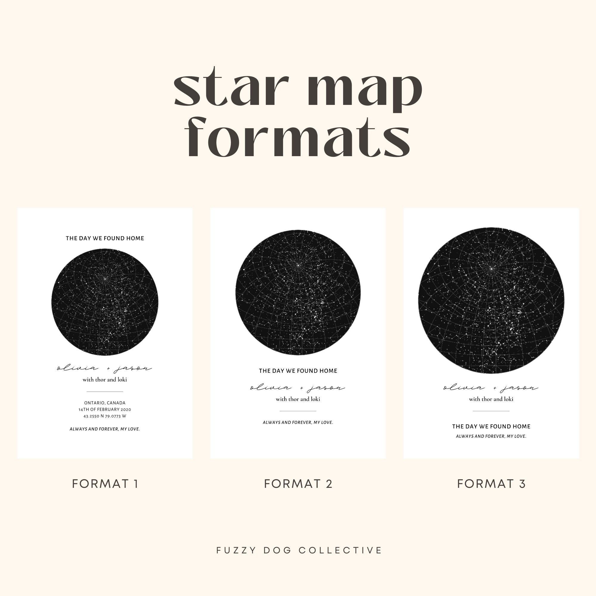 Custom Star Map, Constellation Map, Night Sky Star Map, Valentines Gift ...