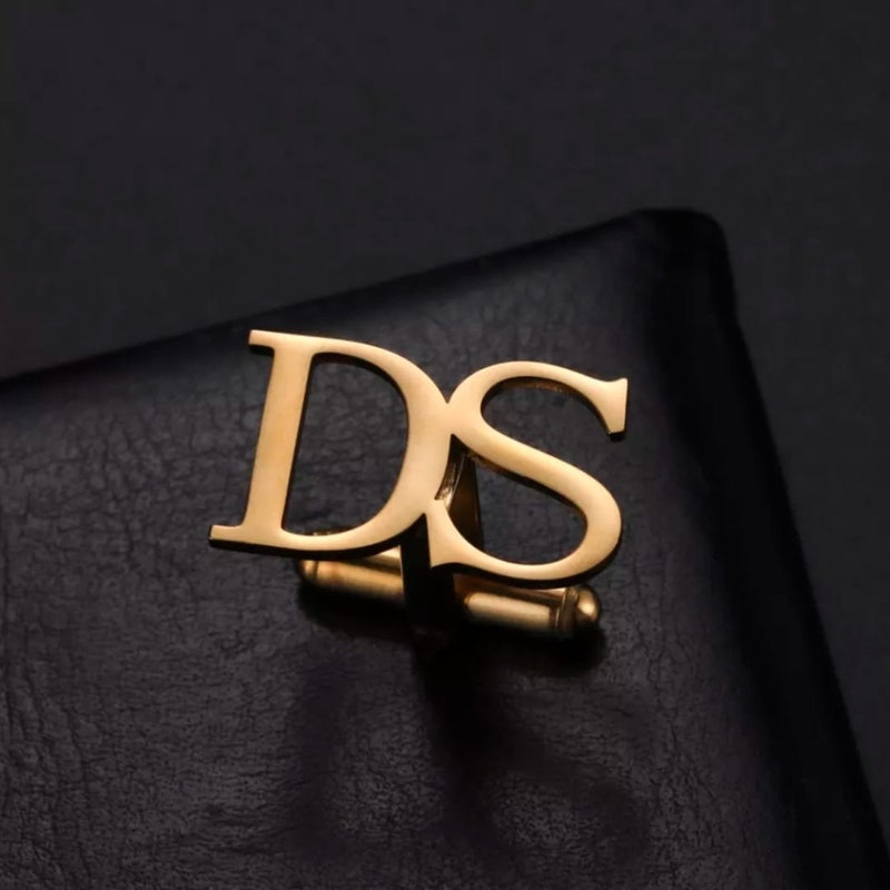 Initial Cufflinks - Etsy