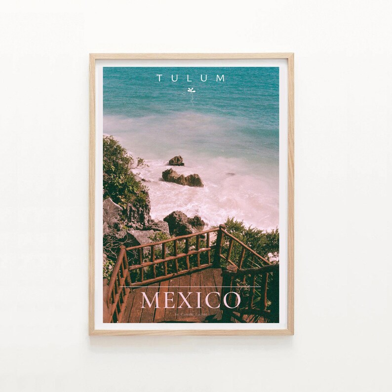 Tulum Mexico Travel Poster, Beach Photography Art Print - Etsy