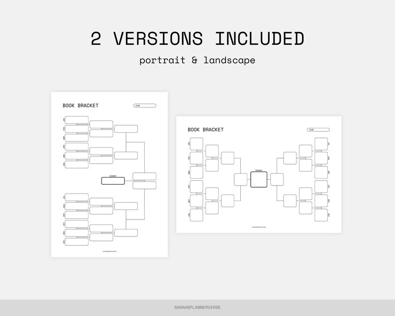 Book Bracket Template Printable, Monthly Book Tracker, Favorite Book ...