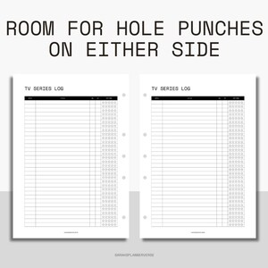 TV Series Log, Tvseries Tracker Printable, Series Log, Series Tracker ...