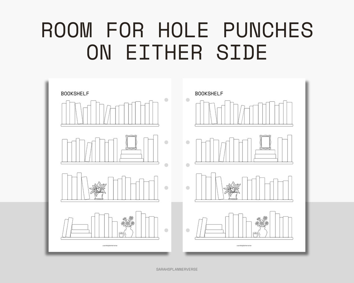 Bookshelf Template Printable, Books to Read, Reading Log, Reading ...