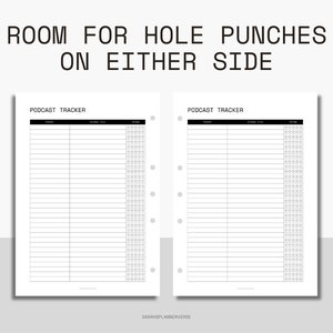 Podcast Tracker Printable, Podcast Log, Podcast Episode Tracker ...