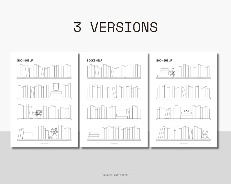 Bookshelf Template Printable, Books to Read, Reading Log, Reading ...