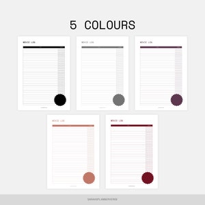 Movie Log Printable Template, Movie Tracker, Film Journal, Movies to ...