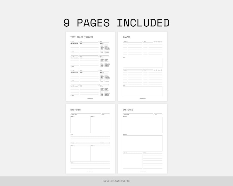 Pottery Journal Printable, Pottery Planner, Ceramics Journal, Kiln Log ...