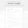 Printable Pottery Log | Printable Pottery Process Log| Pottery Notebook ...