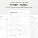 Printable Pottery Log | Printable Pottery Process Log| Pottery Notebook ...