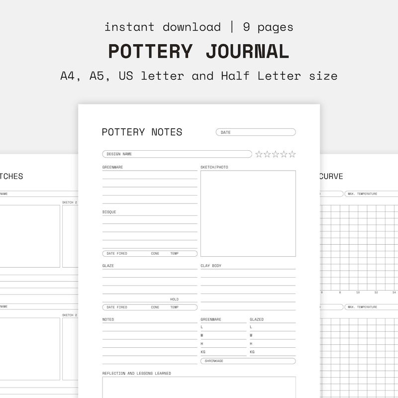 Pottery Templates - Etsy