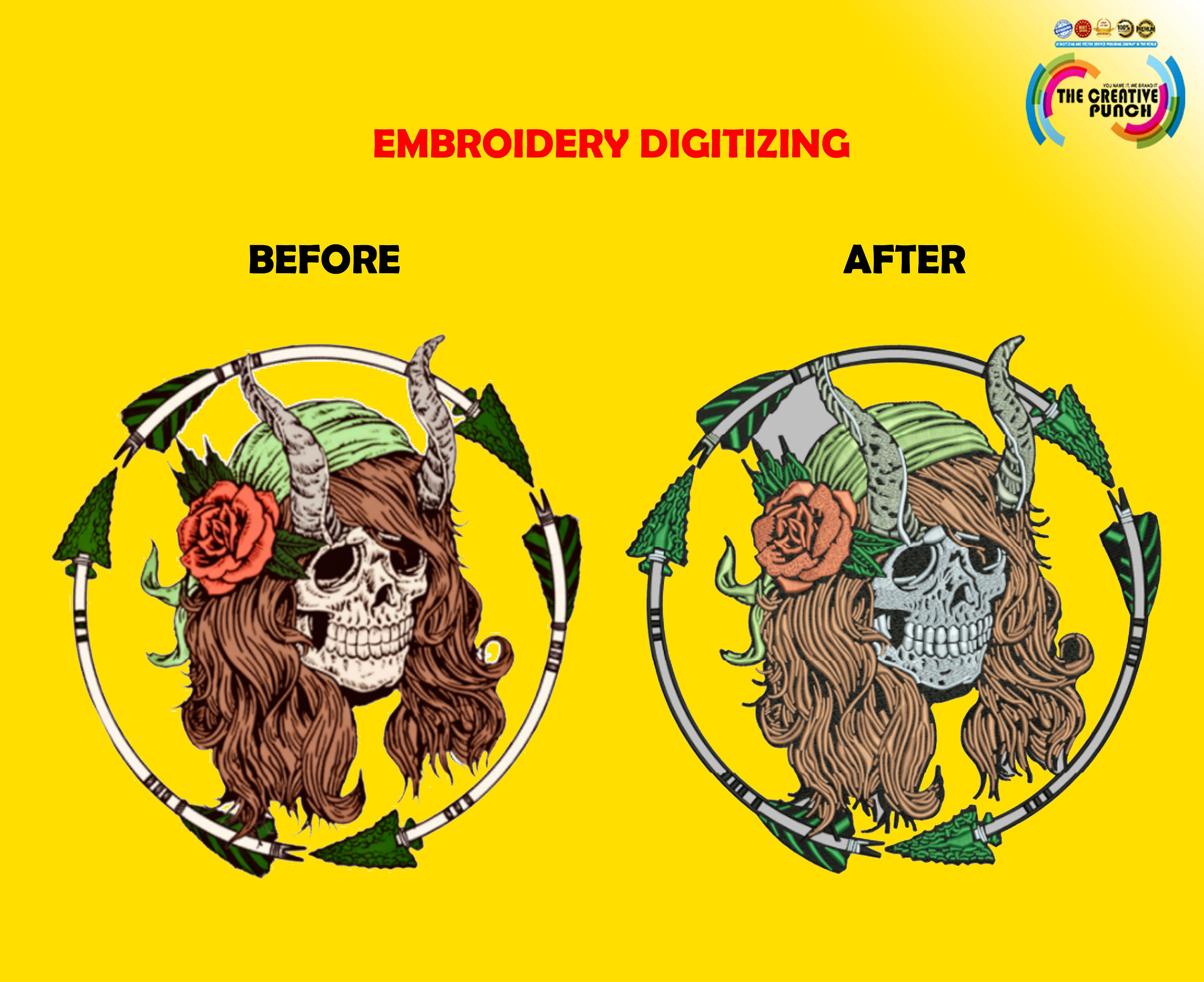 Custom Embroidery Digitize, Embroidery Digitize, Vector Artwork ...