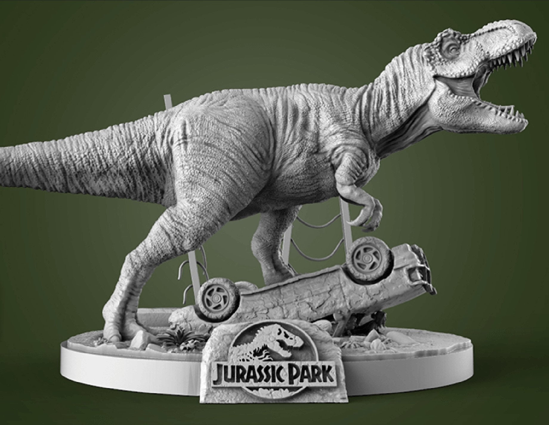 Jurassic Park 25th Anniversary 3D Digital Printing STL File - Etsy