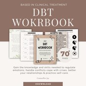 DBT Skills Cheat Sheets, DBT Worksheets Bundle Set, Therapy Coping ...