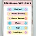 Self Care in the Classroom Poster for Whole Class Wellness & Zones of ...