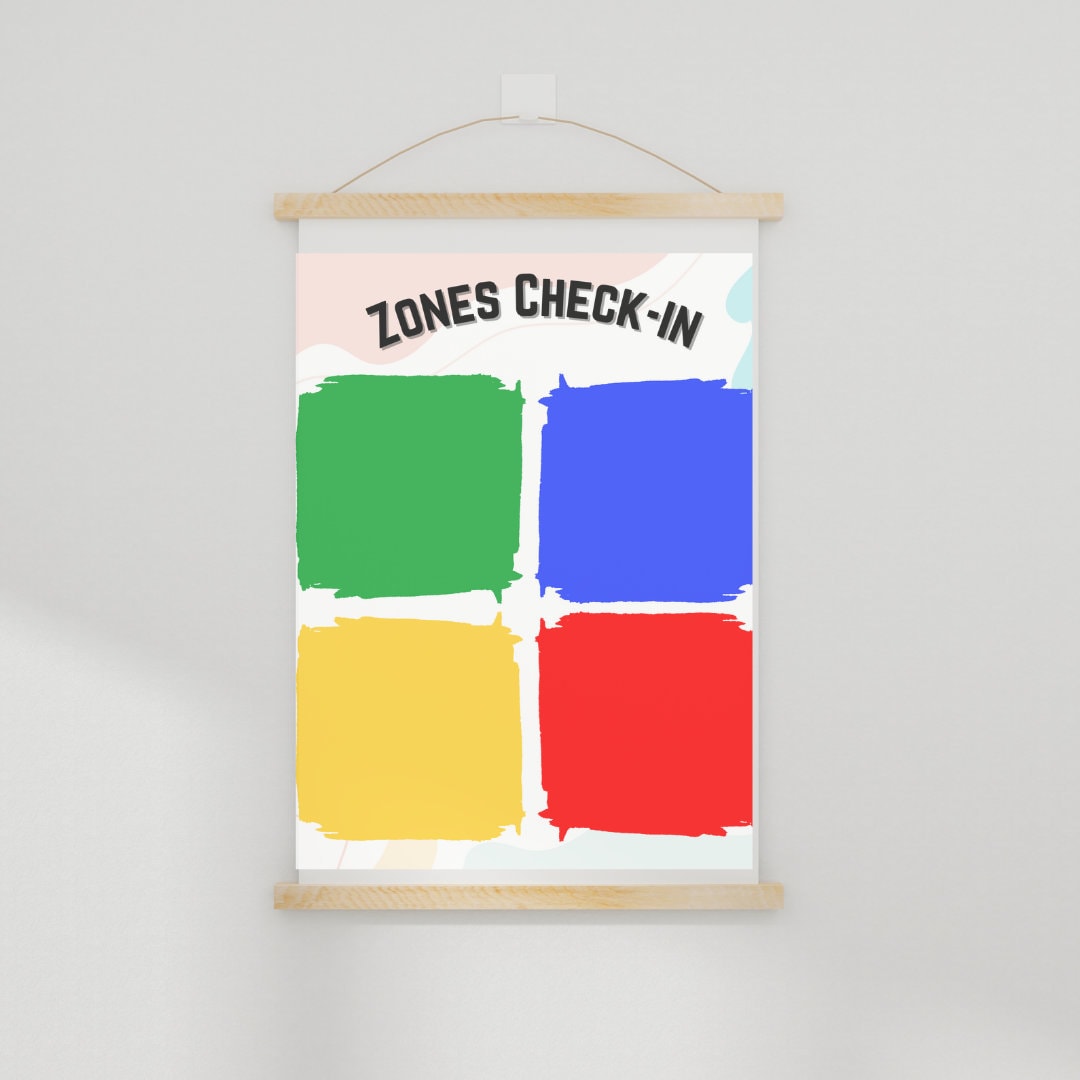 Zones of Regulation Check in Posters Classroom Daycare - Etsy Australia
