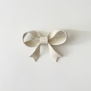 Medium Ceramic Wall Ribbon, Ceramic Bow Wall Art, Bow Nursery Decor ...