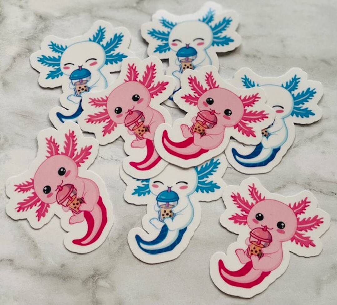 Axolotl Stickers - Etsy