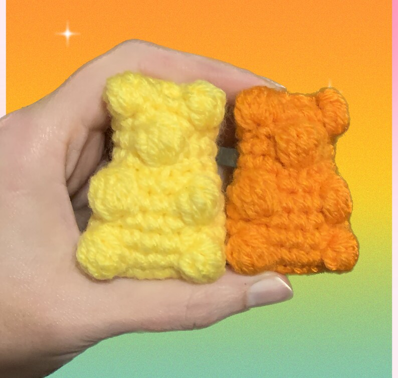 NO SEW Pocket Gummy Bear Crochet Pattern, Amigurumi Gummy Bear Pattern ...