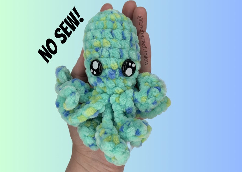 NO SEW Mini Octo Crochet Pattern Keychain, Octopus Crochet Pattern ...