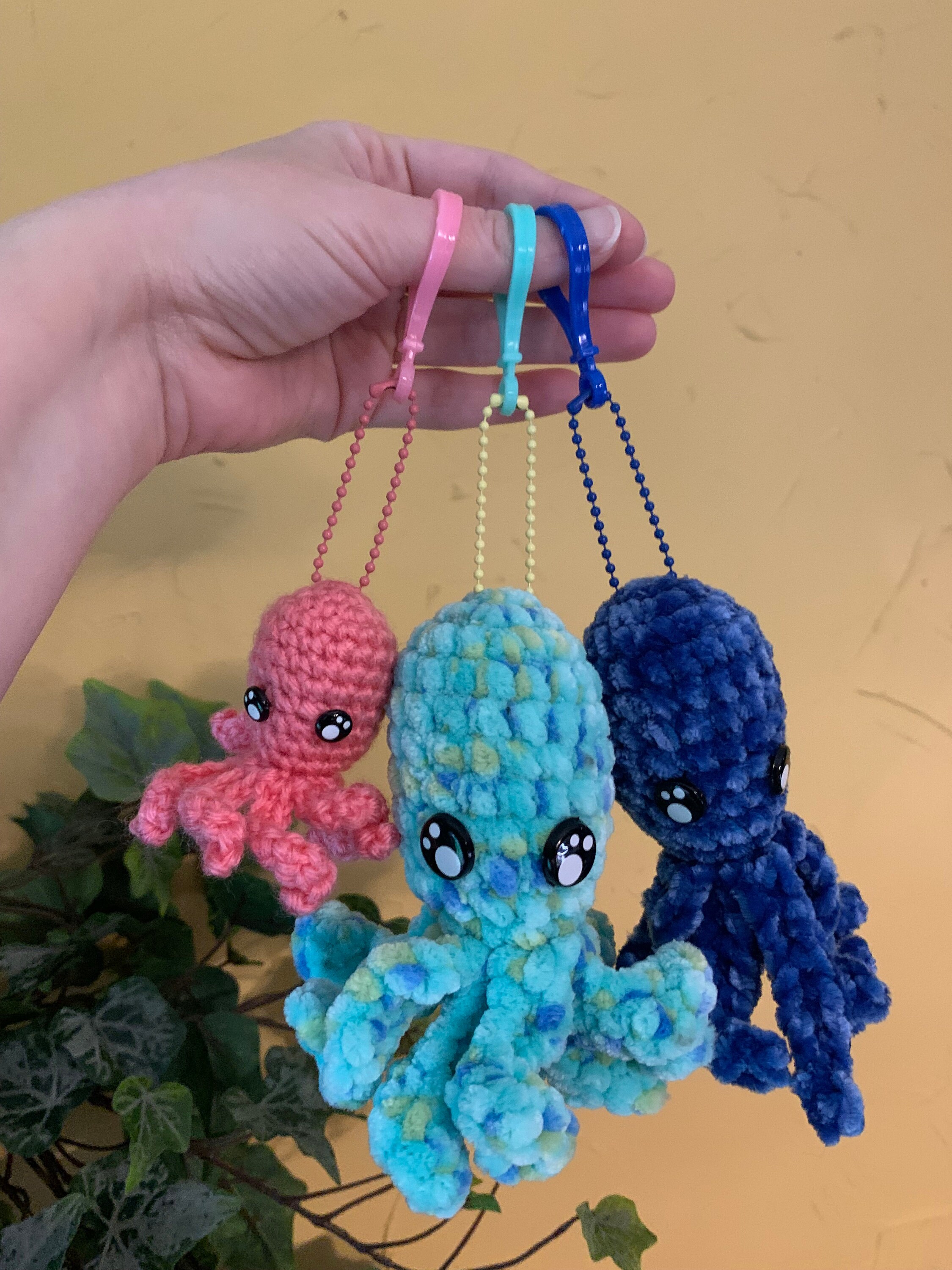 NO SEW Mini Octo Crochet Pattern Keychain, Octopus Crochet Pattern ...