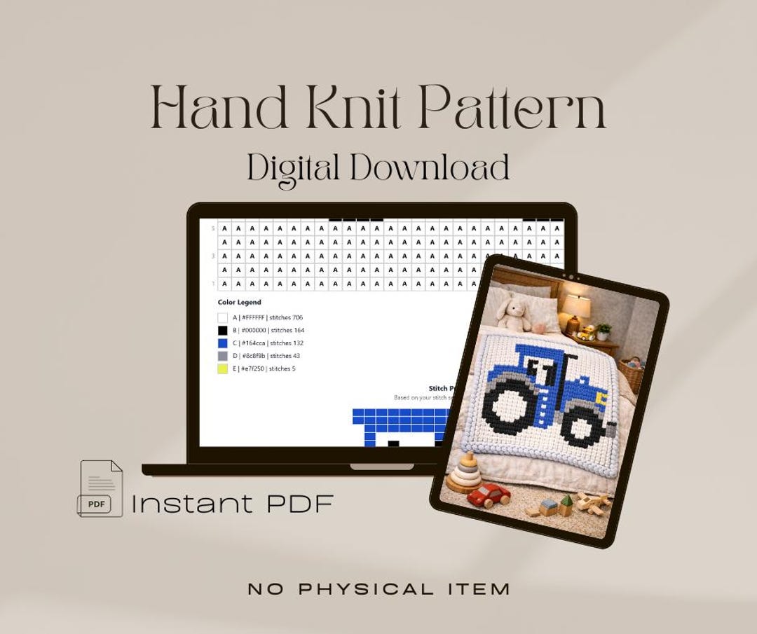 Crochet Blanket Pattern Tractor | Crochet Blanket Pattern Tractor Blue ...