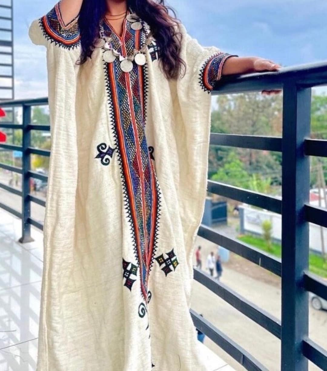 Ethiopian Gojjam Amhara Traditional Dress Handwoven Embroidery የእጅ ጥልፍ ...