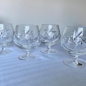 Vintage Simpsons Lead Crystal Cut Pinwheel Design Hungarian Brandy ...