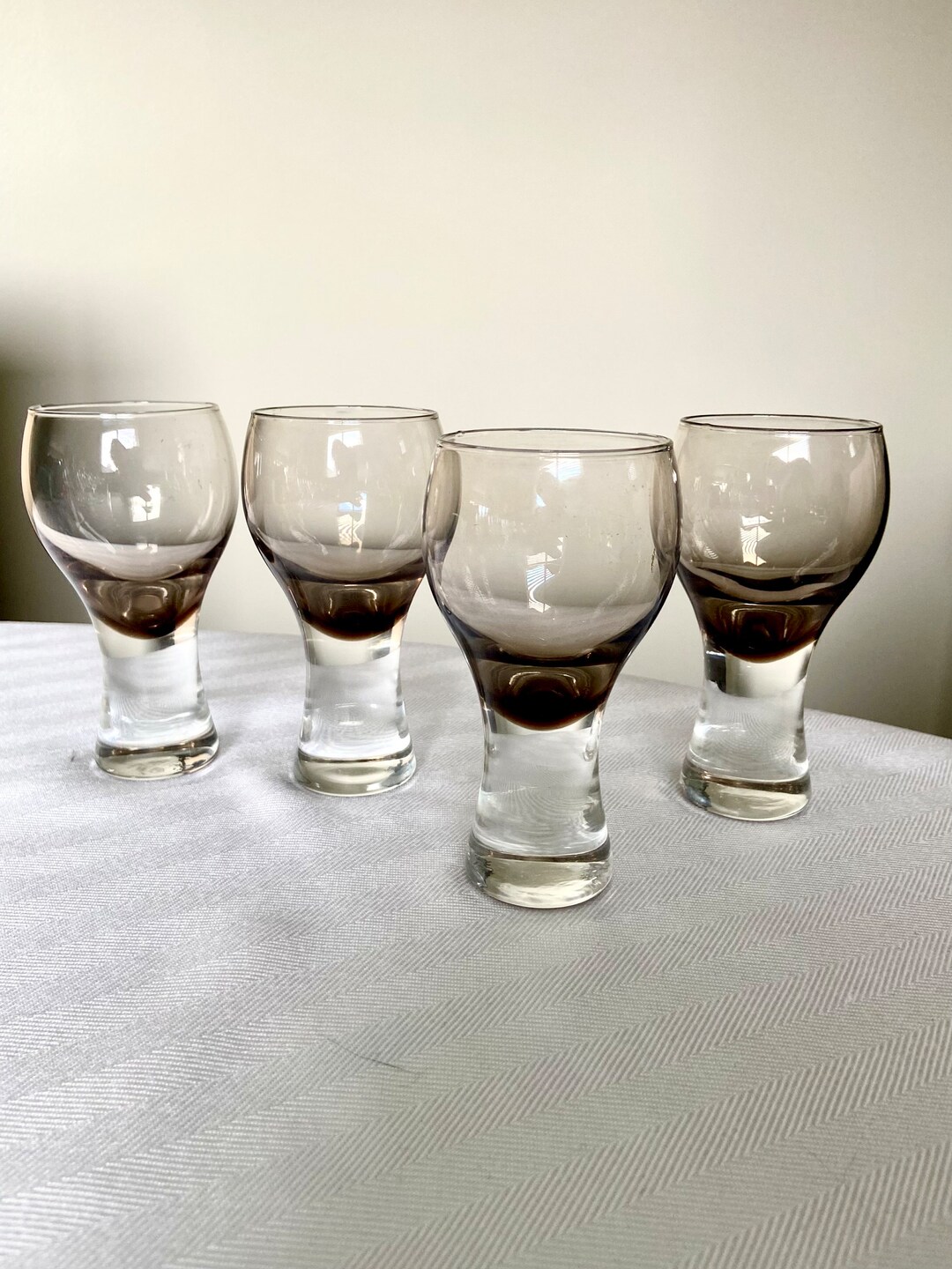 Vintage MCM Caithness Canisbay Goblets Colin Terris Scottish Sherry ...