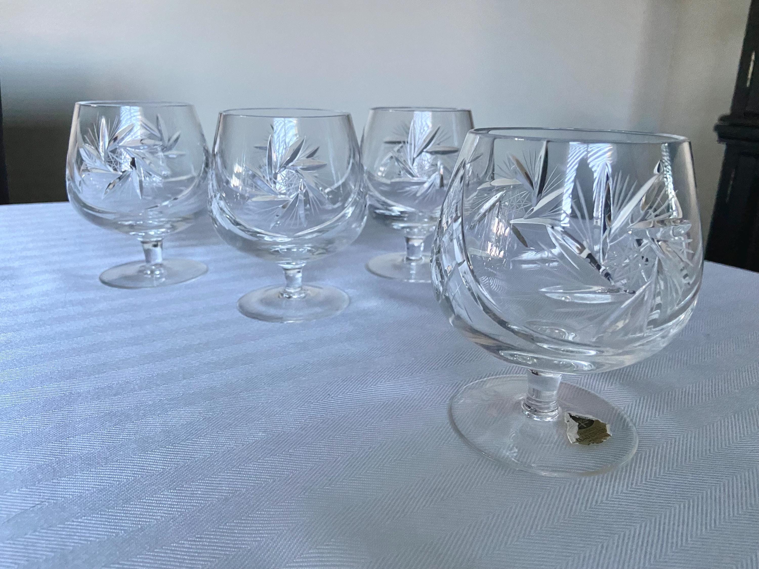 Vintage Simpsons Lead Crystal Cut Pinwheel Design Hungarian Brandy ...