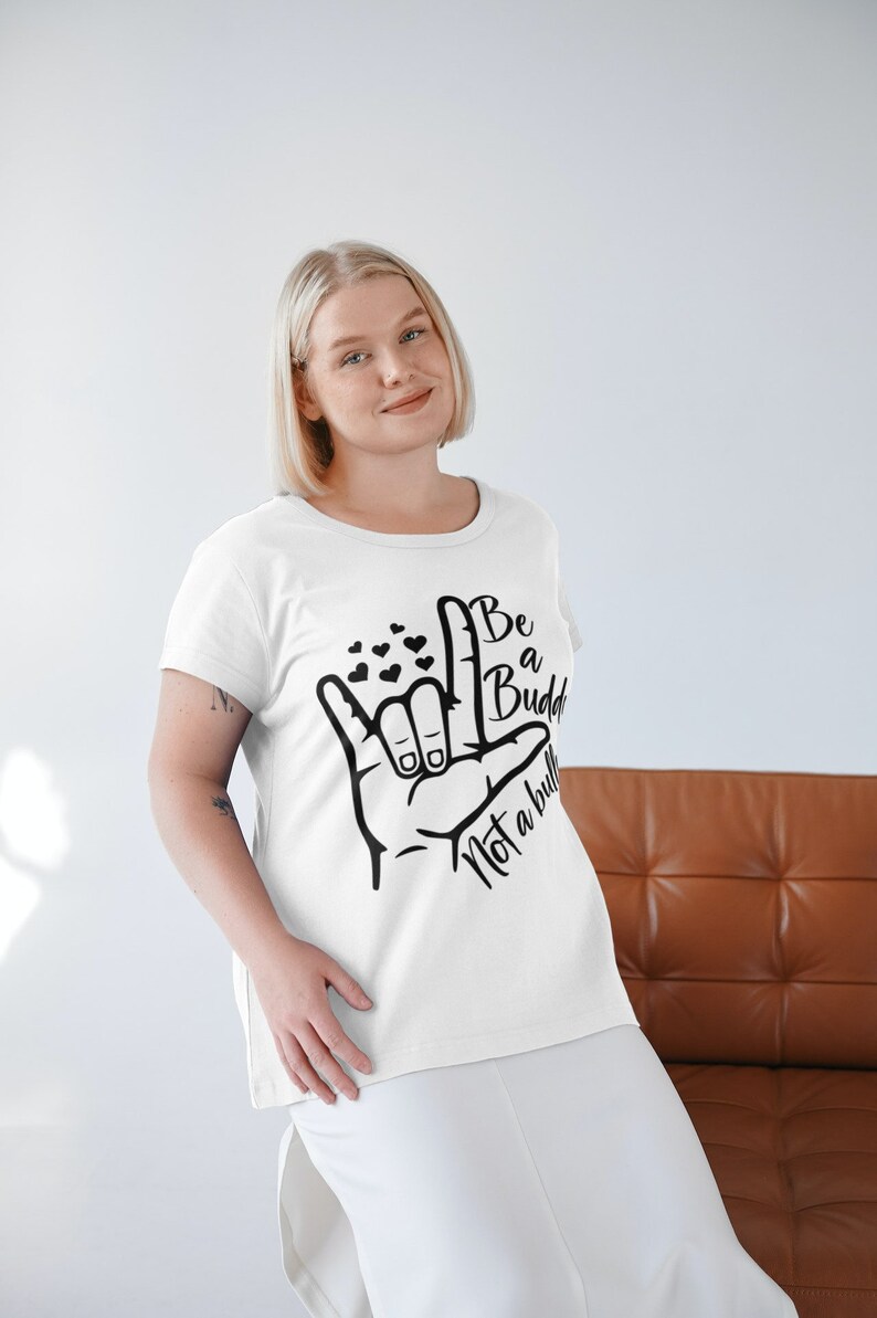 Be A Buddy Not A Bully Svg Pink Shirt Day Svg Friends - Etsy