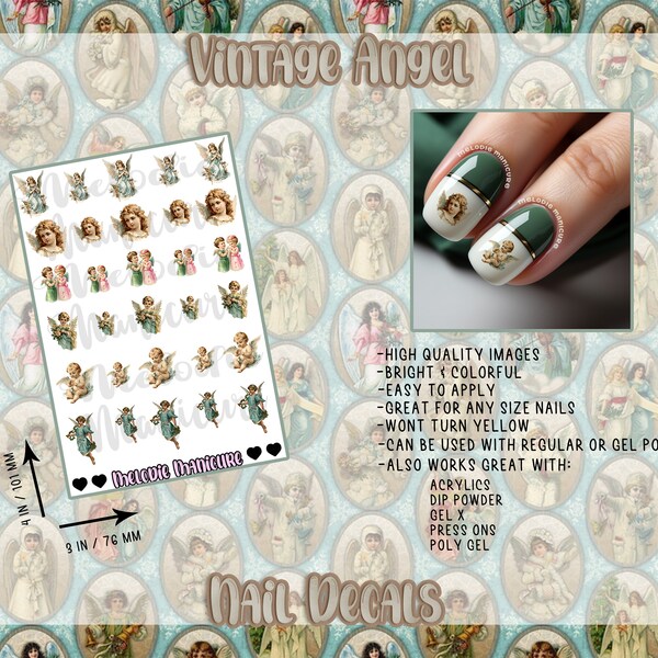 Vintage Angel Decals - Etsy