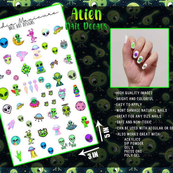 Alien Nails - Etsy