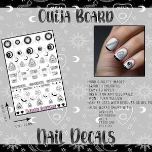 Ouija Board Themed Nail Decals - Etsy