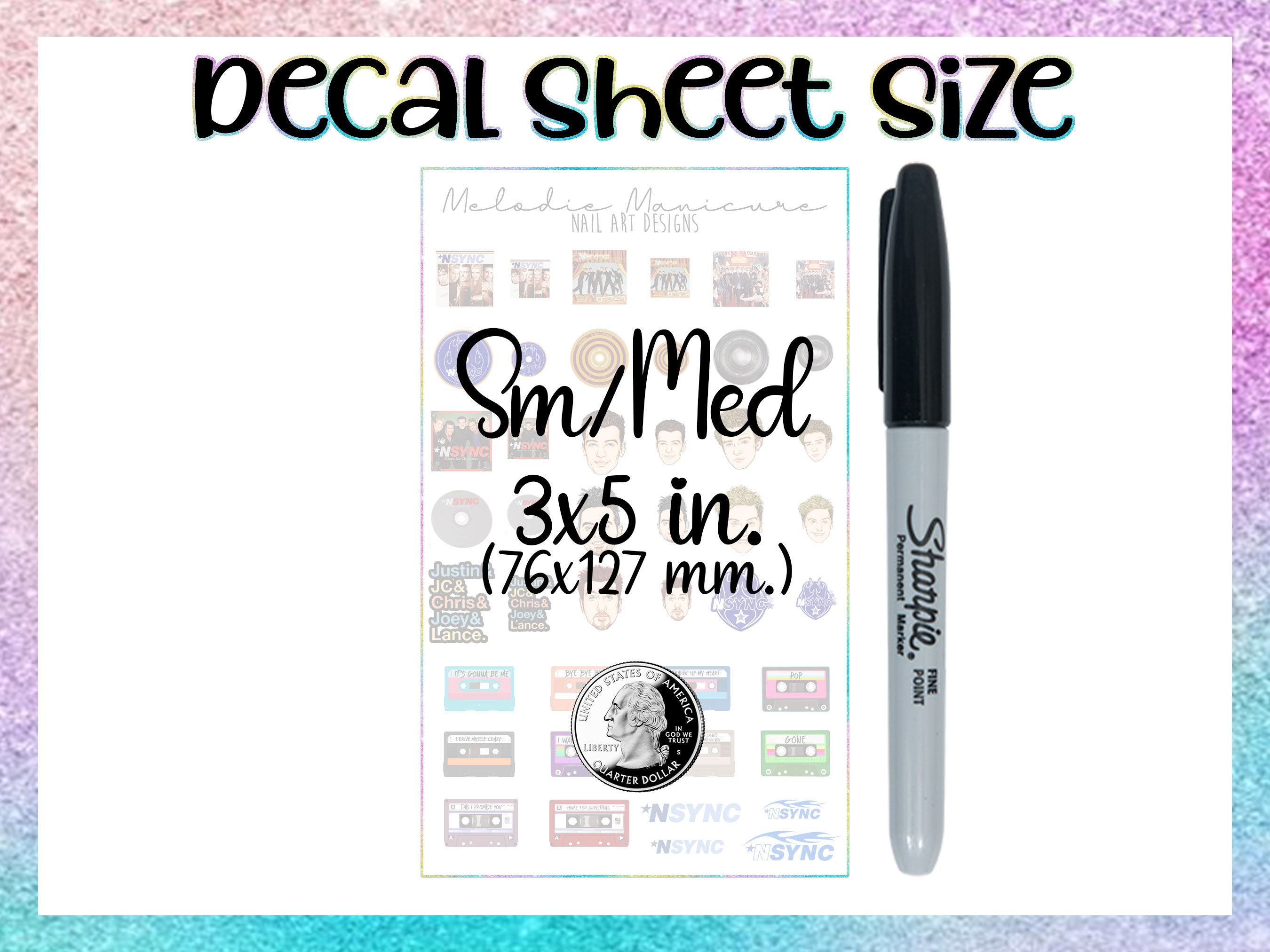 NSYNC Nail Decals-nsync Reunion Tour-boy Band Nails - Etsy