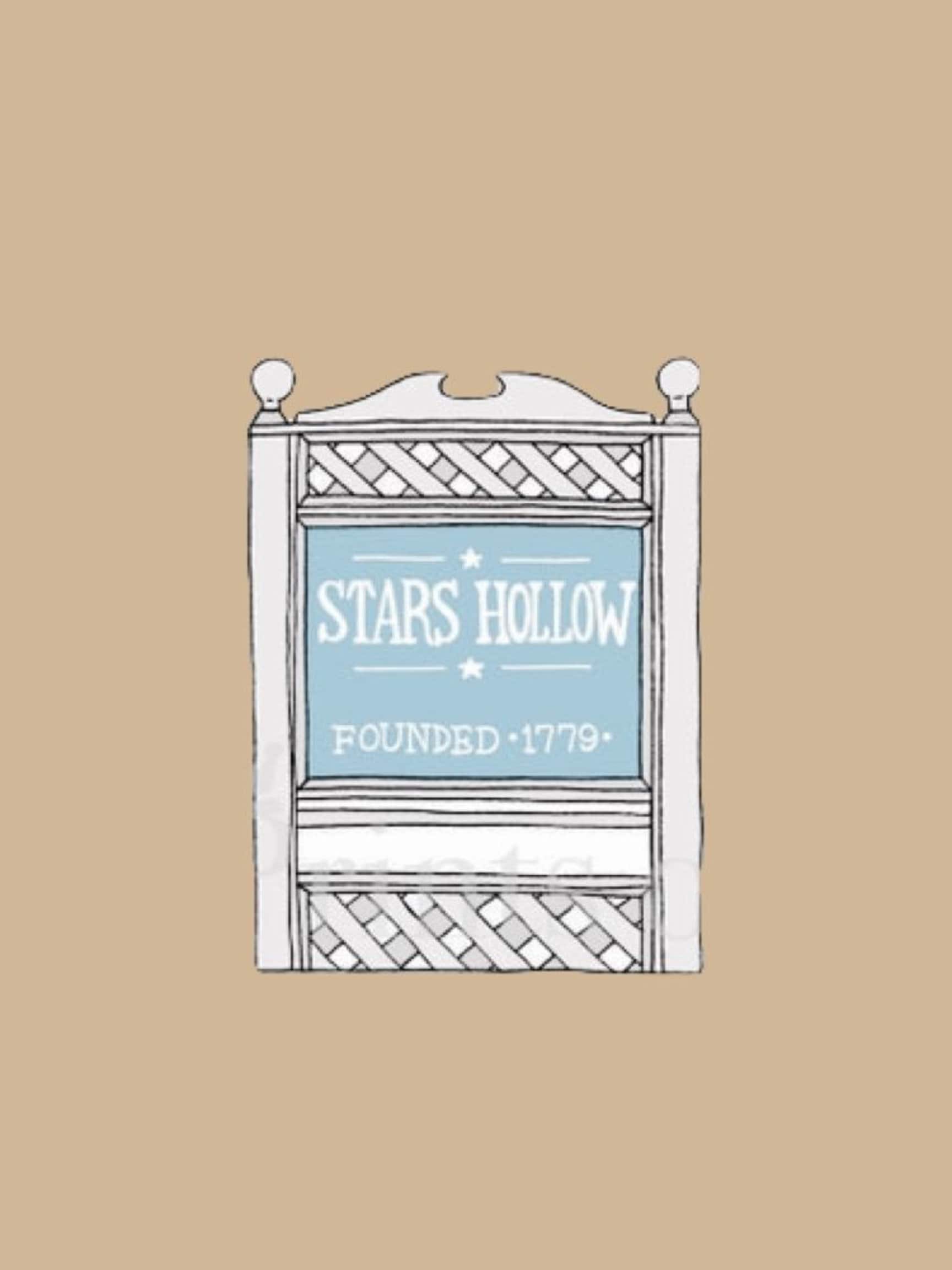 STARS HOLLOW SIGN Gilmore Girls Poster Wall Art Home Decor Print ...