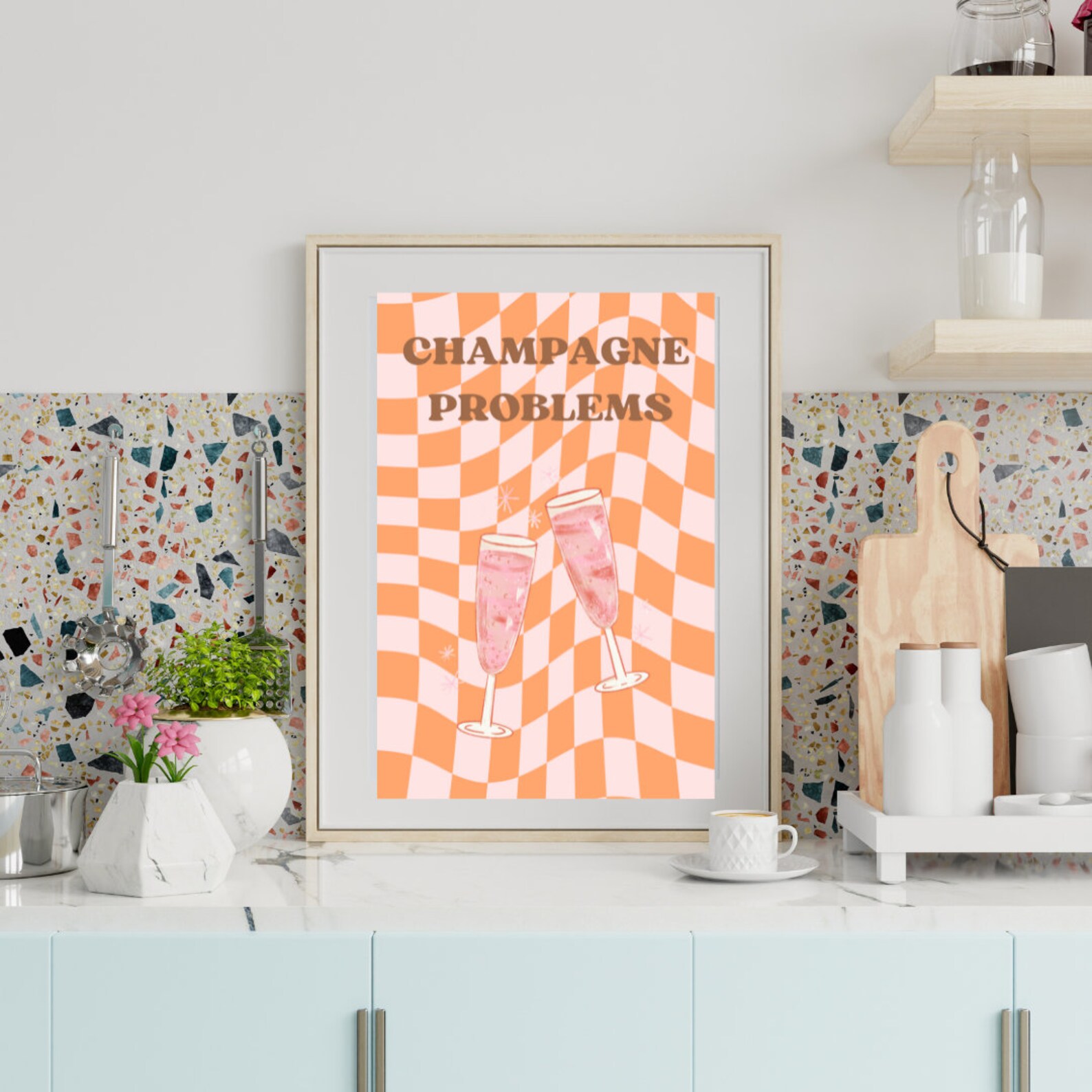 CHAMPAGNE PROBLEMS Aesthetic Wall Art Poster Print, Taylor Swift Tour ...