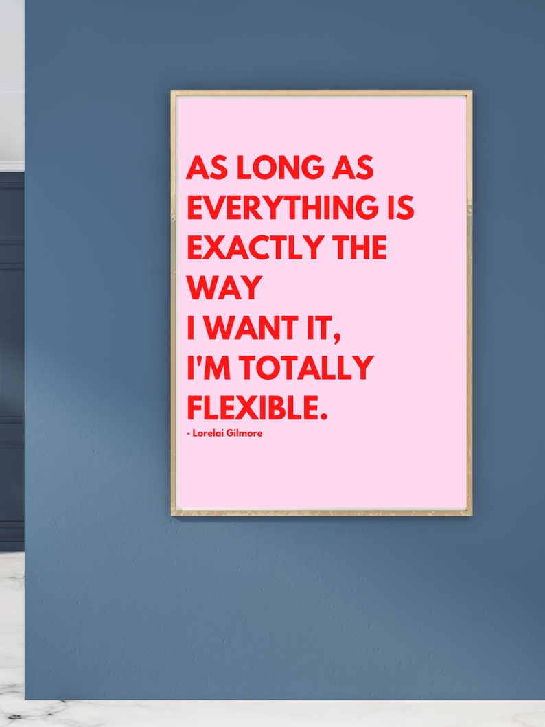 Funny Gilmore Girls Poster Wall Art Canvas, Handmade Home Decor ...