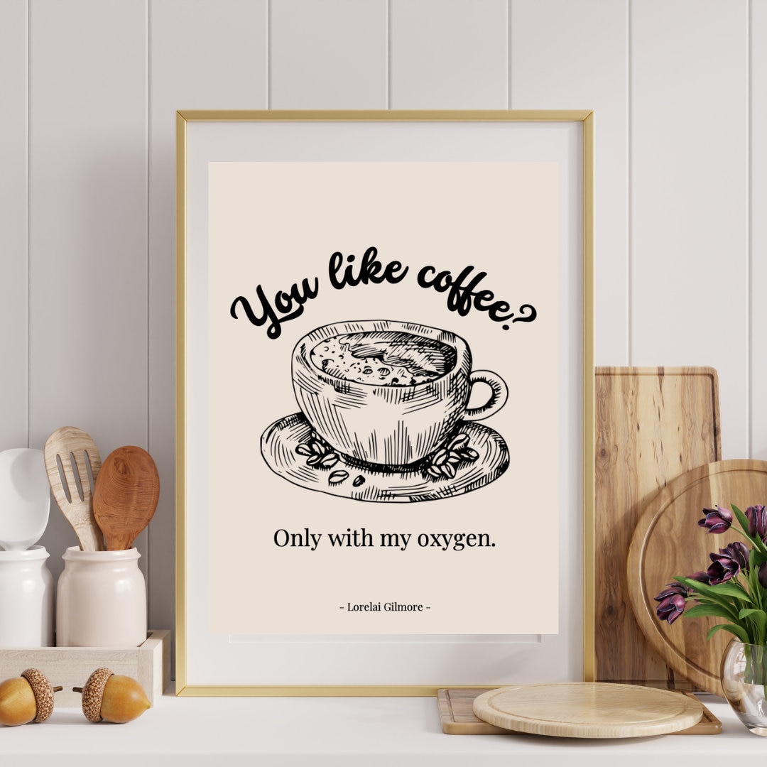 Gilmore Girls Coffee Poster Wall Art Print Home Fall Decor, Only With ...