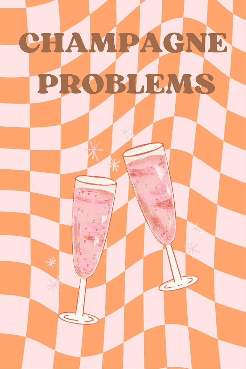 CHAMPAGNE PROBLEMS Aesthetic Wall Art Poster Print, Taylor Swift Tour ...