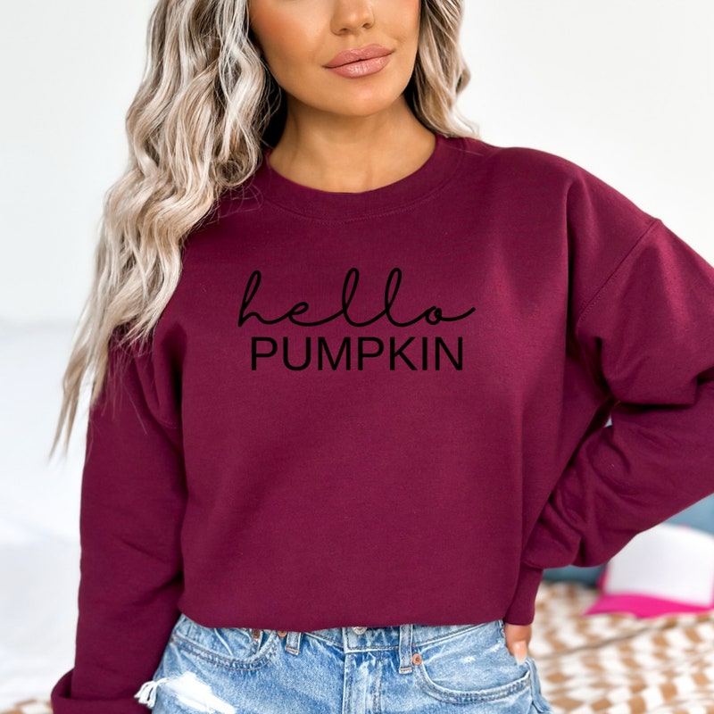 Hello Pumpkin Sweatshirt - Etsy