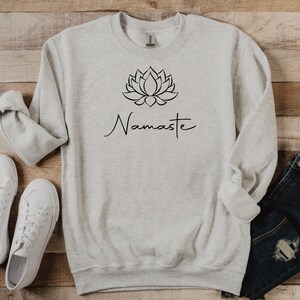 Namaste Sweatshirt, Namaste Hoodie, Yoga T Shirt, Yoga Sweatshirt ...