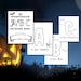 ABC Halloween Printable Coloring Page Learn the Alphabet - Etsy