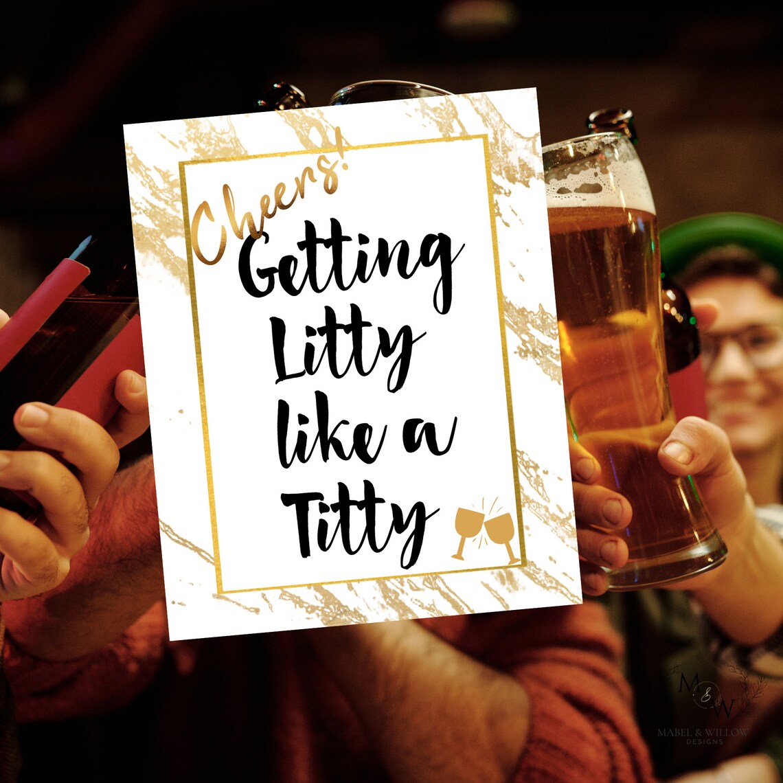 Getting Litty Like A Titty Printable Digital Home Decor Sign - Etsy