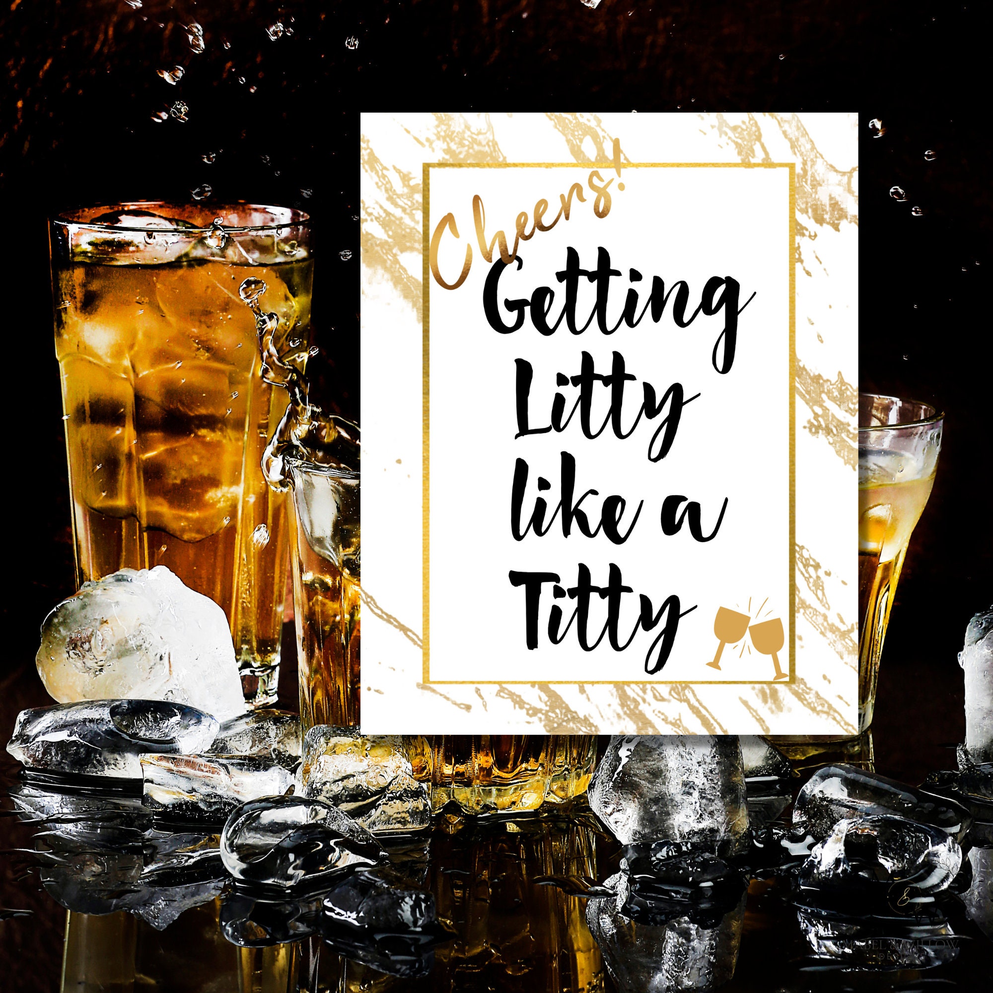 Getting Litty Like A Titty Printable Digital Home Decor Sign Love is ...