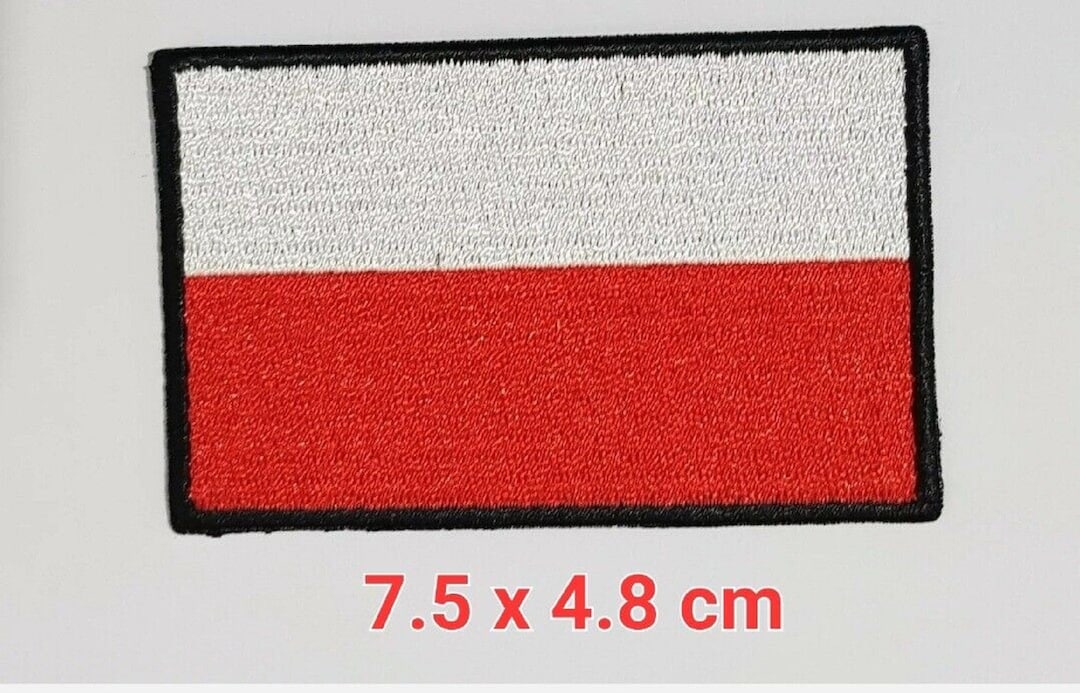 Polish Flag Patch Iron on Badge / Sew on Poland Flag Embroidered ...