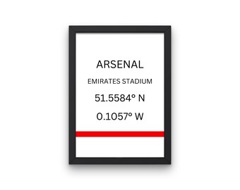 Arsenal Map Print - Etsy